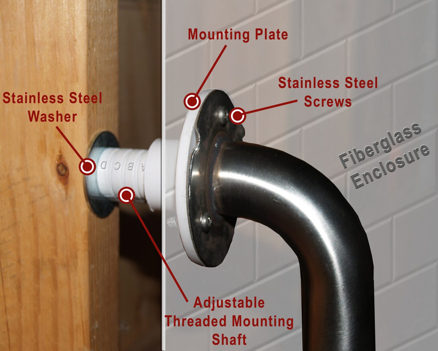 How to Install a Grab Bar into a Fiberglass Shower